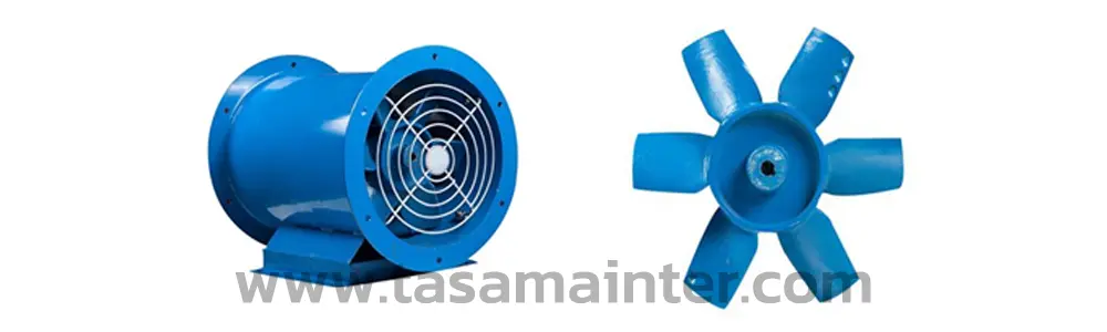 VANE AXIAL FAN พัดลมท่อ - แบบต่อตรง | พัดลมอุตสาหกรรม Tasama